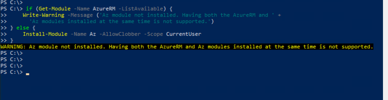 【手順解説】AzurePowerShellモジュールをインストールしてみた