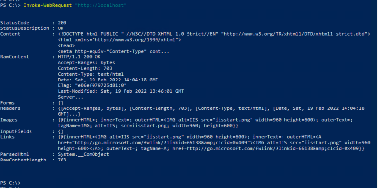IISをPowershellでインストールする方法